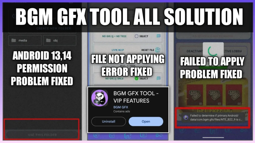 How to Fix Issues in BGM Gfx Tool: Step by Step guide » Pro GFX Tool